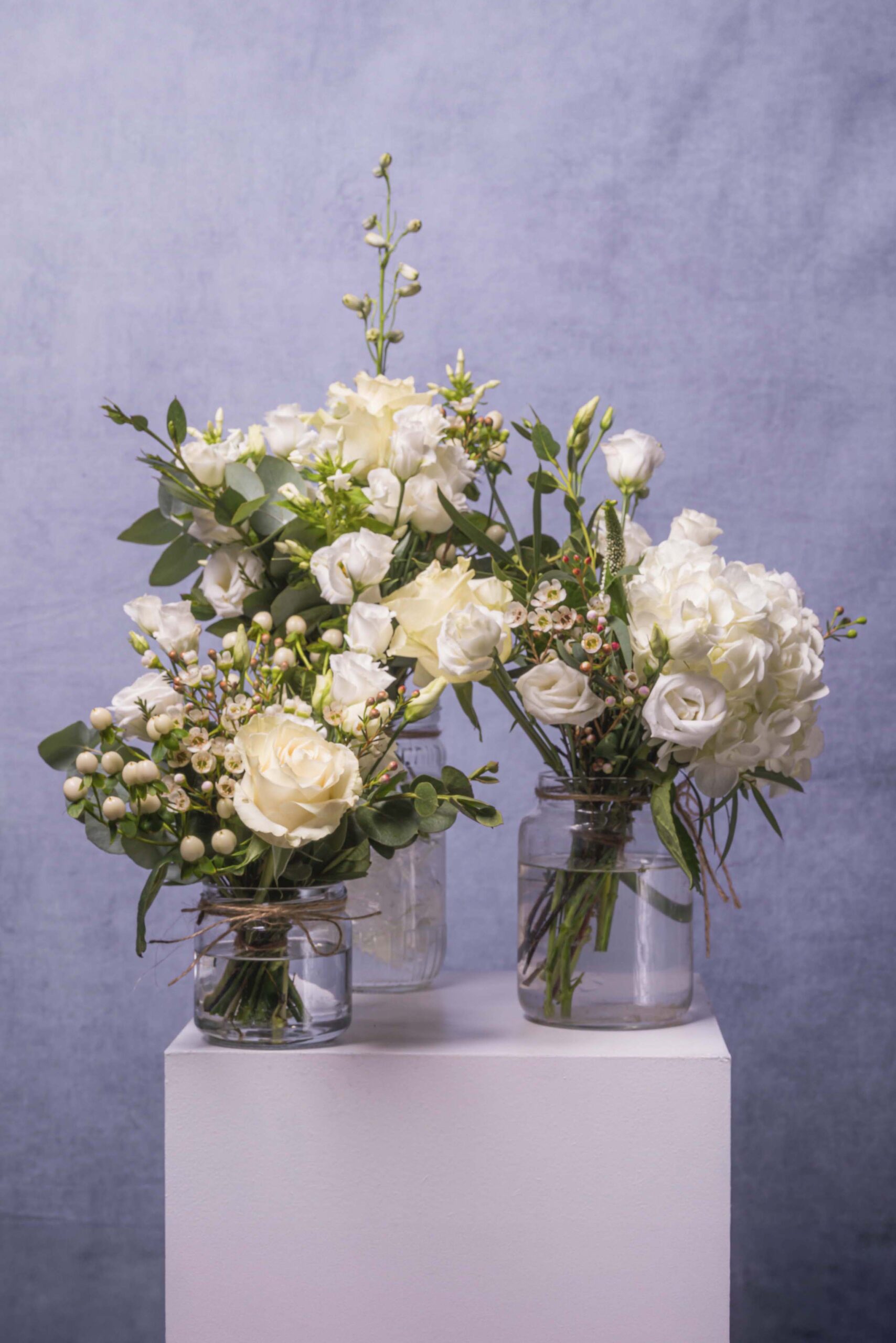 jam jar posies - go.botanica bespoke florists