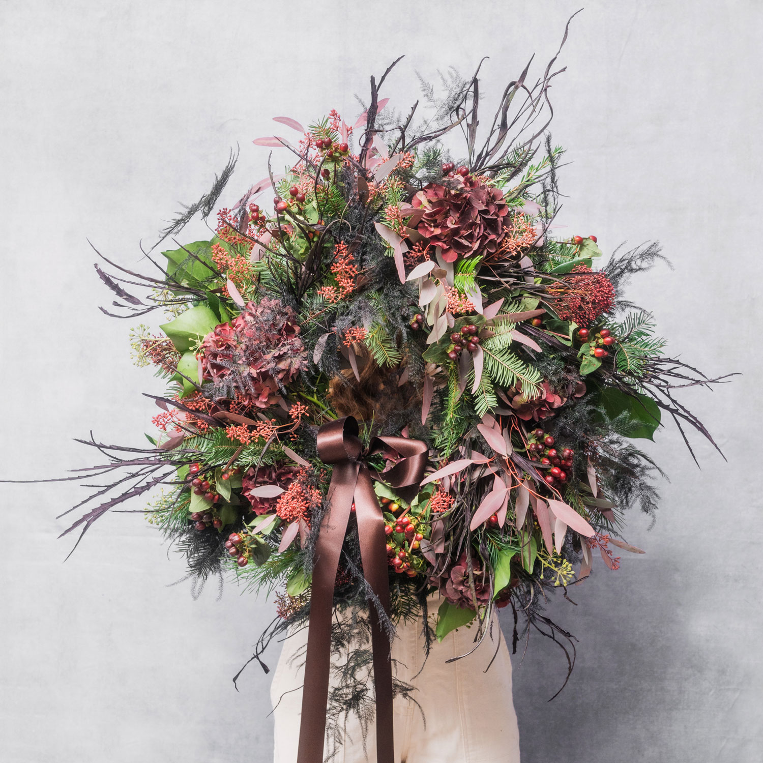 Coco Christmas Wreath - go.botanica bespoke florist